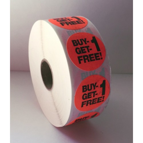 BOGO 1.375" Red Label Roll