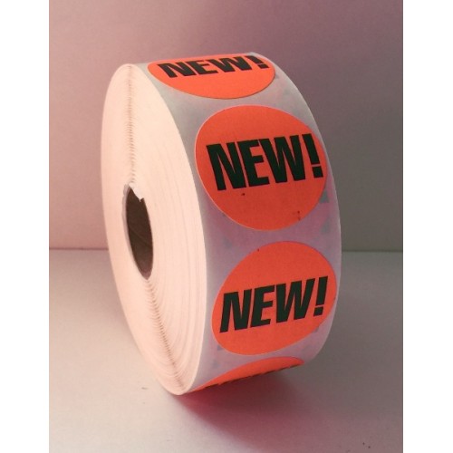 New 1.375" Red Label Roll