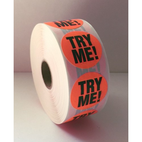 Try Me! 1.375" Red Label Roll